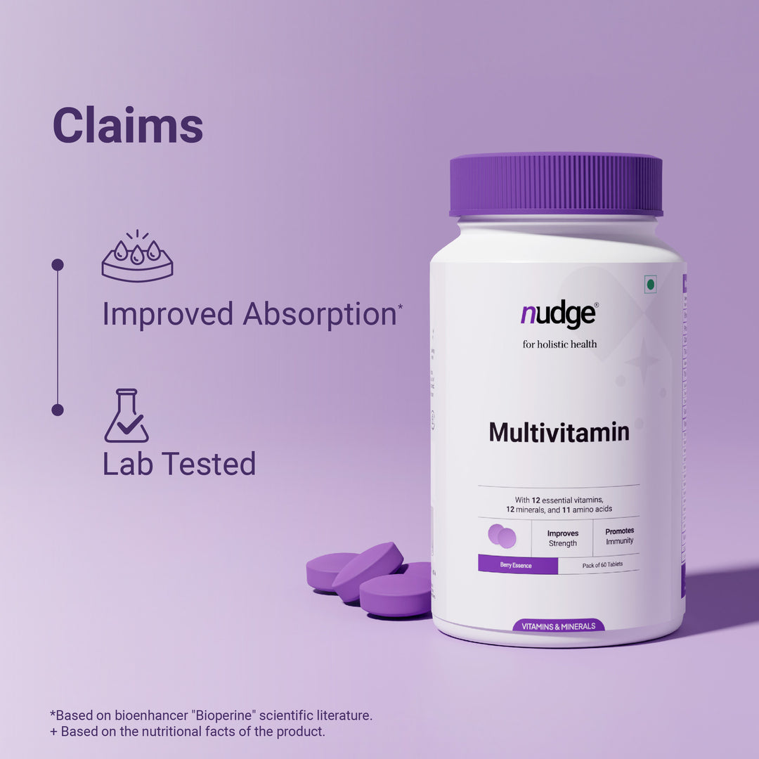 Buy Multivitamin Tablets at Best Price | Nudge Wellness