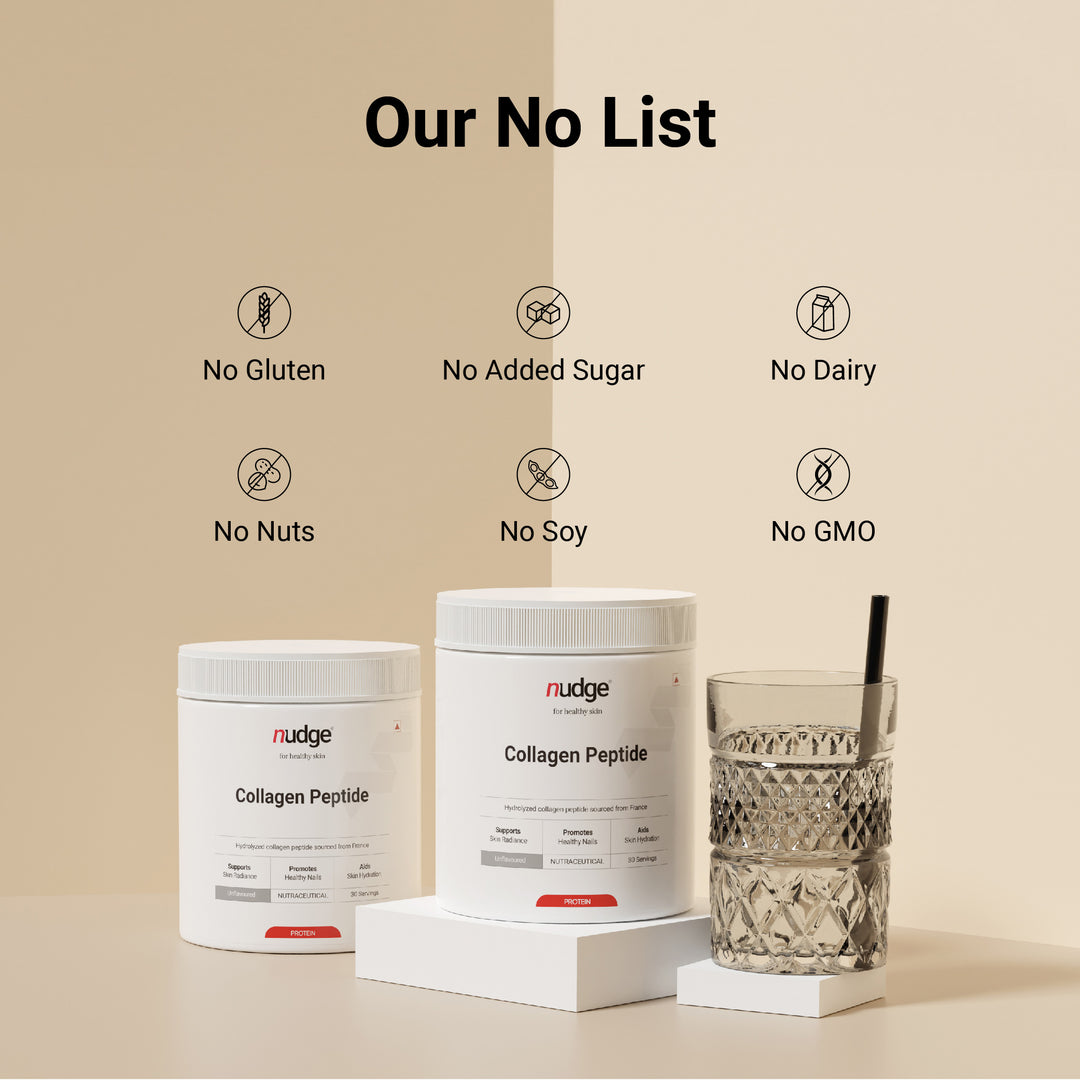 Buy Collagen Peptide Powder for Radiant Skin| Nudge Wellness